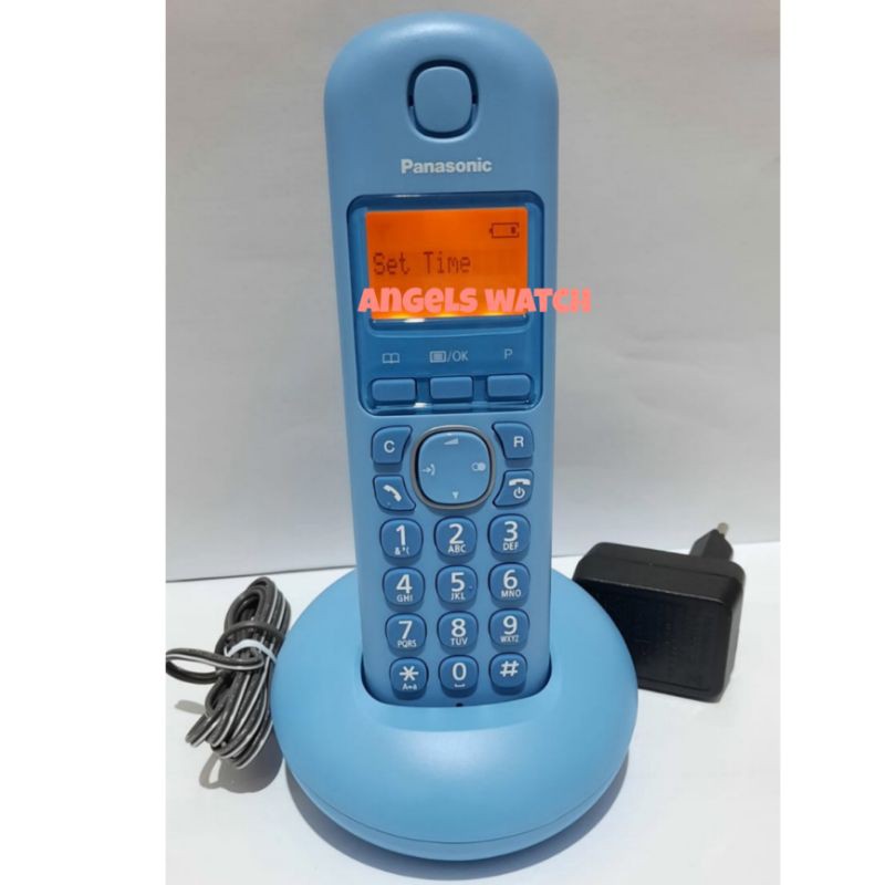 Jual telepon wireless panasonic pesawat telepon panasonic original Kx-TGB210 Blue/ Warna biru ...