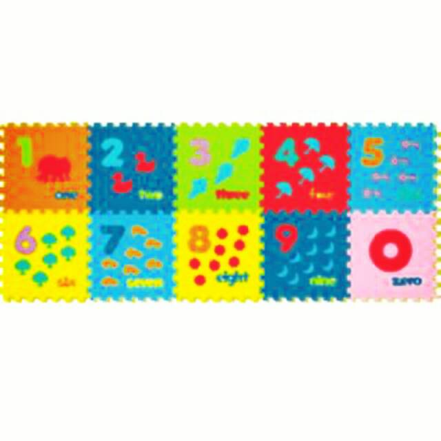 Jual Karpet Evamat Puzzle Angka / Karpet Belajar mengenal Angka ...