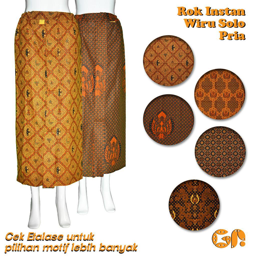 Jual Rok Jarik Wiru Solo Pria Dewasa Rok Instan Pakaian Adat Jawa Batik Motif geometri | Shopee ...