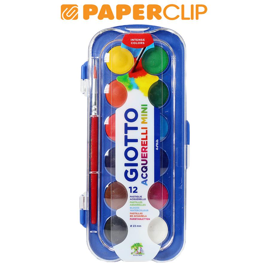 Jual WATERCOLOR GIOTTO ACQUERELLI MINI 352300 12C | Shopee Indonesia