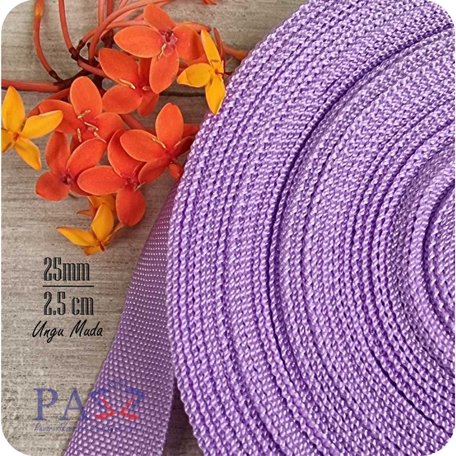 Jual Tali Webbing Pelipit / Bisban / PCR 2,5 cm 36 Yard/rol | Shopee ...