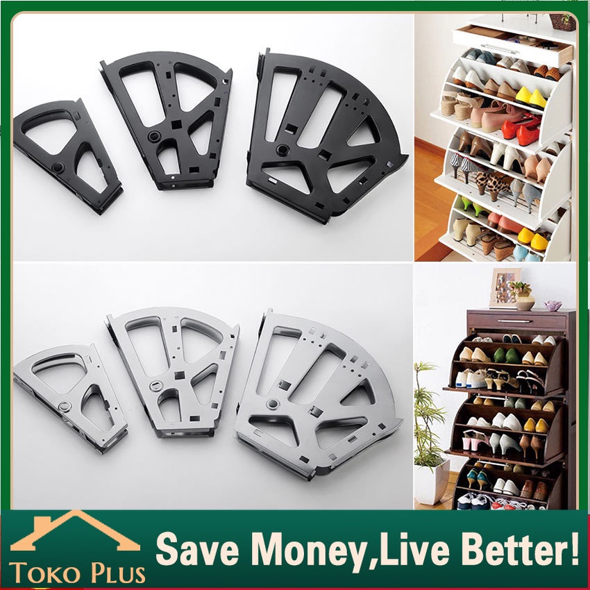 Jual 2Pcs/Set Braket Rak Sepatu Bahan Baja 3/2/1 Susun - Alat Membuat ...