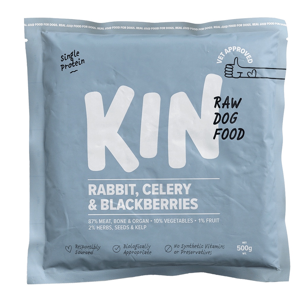 Jual KIN Dog Food - Rabbit Celery & Blackberries 500g | Shopee Indonesia
