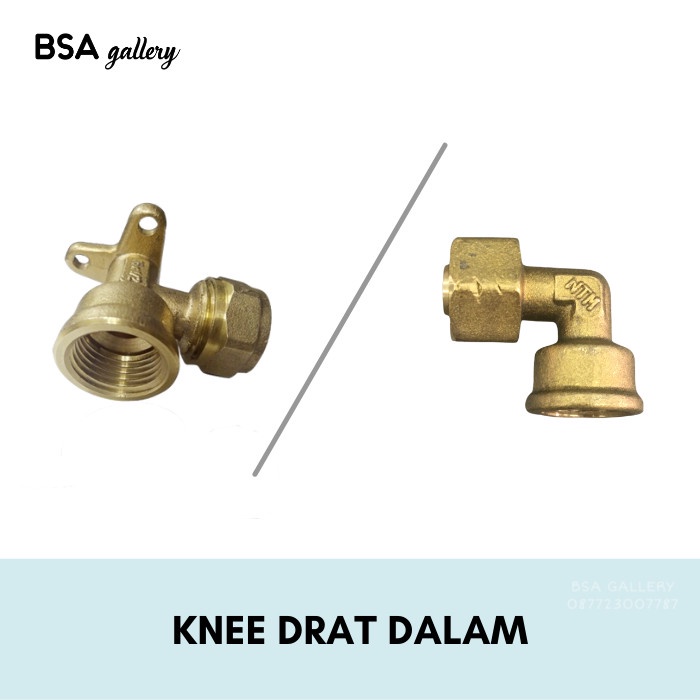 Jual KNEE DRAT DALAM WALL FLANGE INSTALASI AIR PANAS / KDD BAUT KUNINGAN | Shopee Indonesia