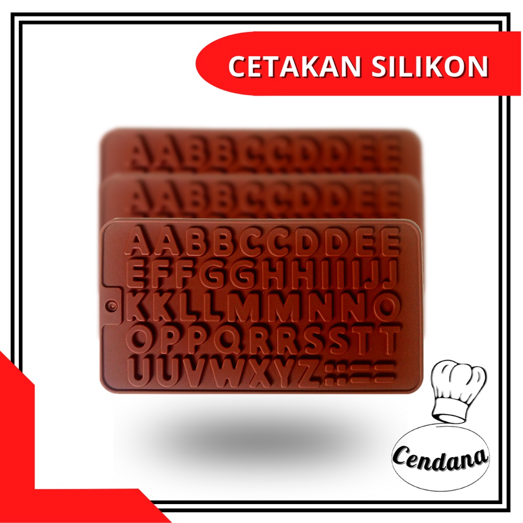 Jual CETAKAN HURUF ALFABET SILIKON TEBAL | Shopee Indonesia