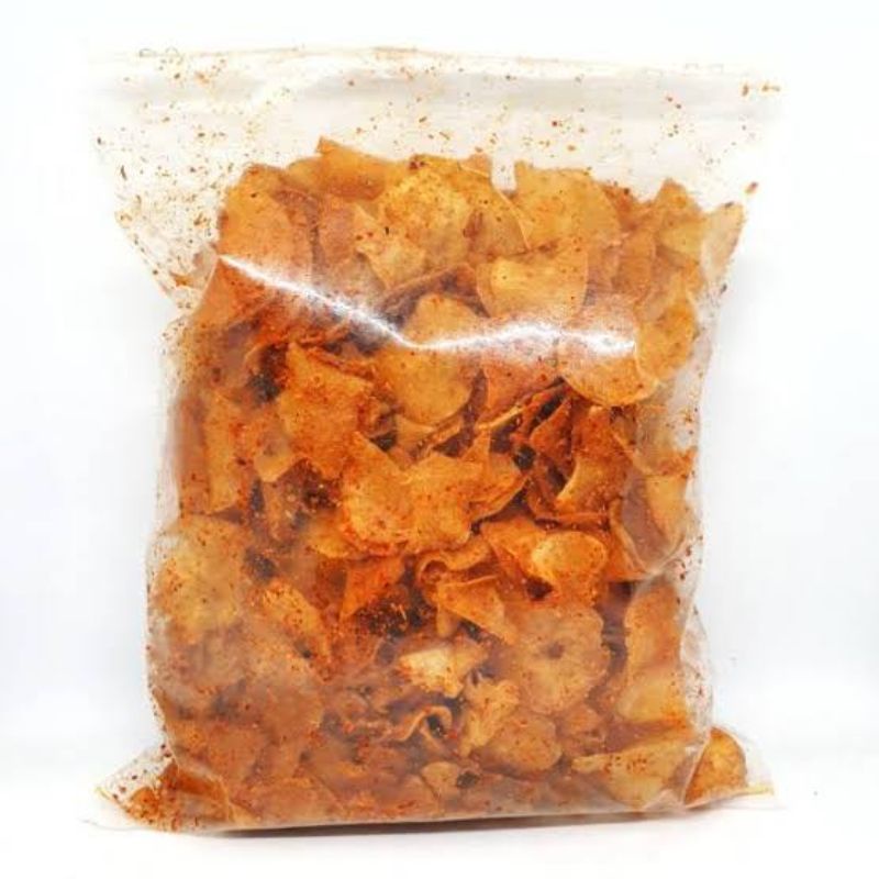 Jual Keripik Singkong Kripset ±500 gram/ keripik rawit galak/ kripik ...