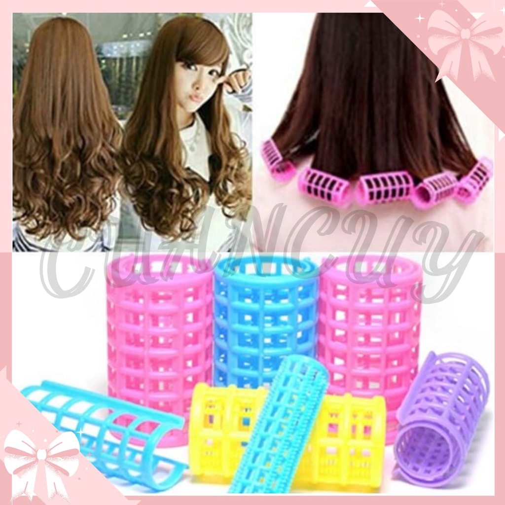 Jual Cuancuy - Roll Rambut 1 set isi 5 pcs / Curly Rambut / Catok Curly Gulung Roll Poni ...