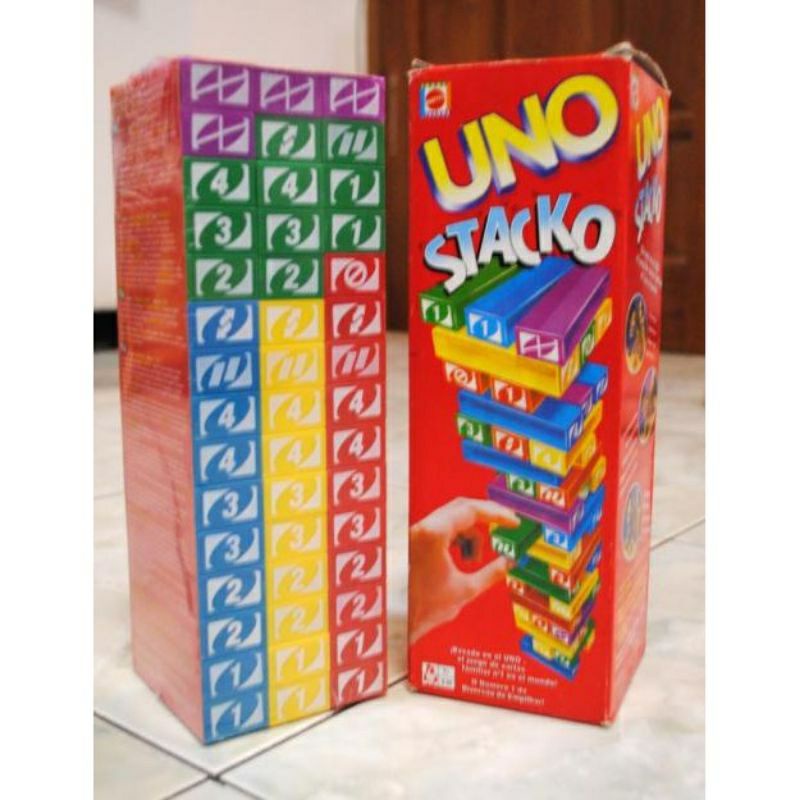 Jual UNO STACKO BALOK PERMAINAN SUSUN MAINAN EDUKASI ANAK | Shopee ...