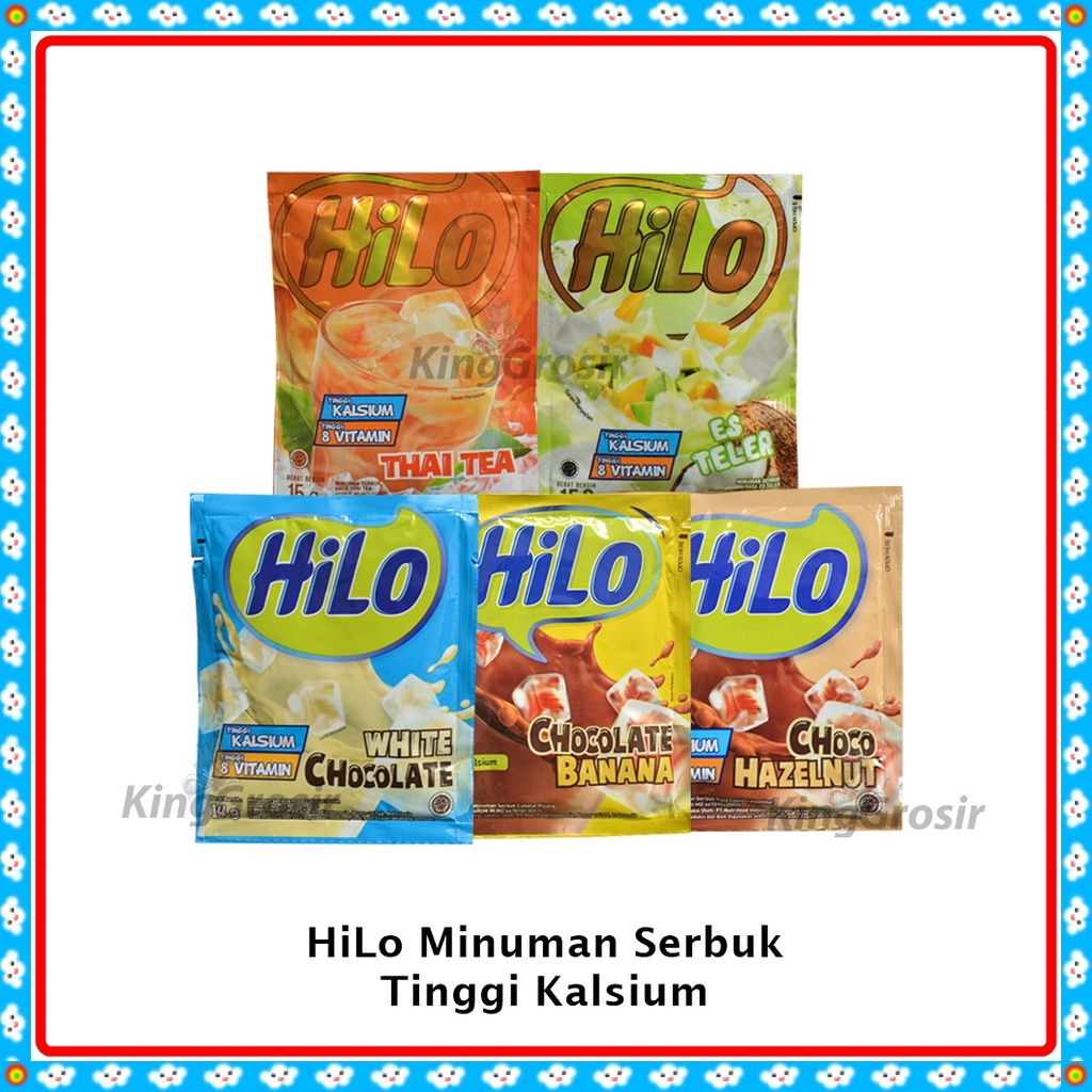 Jual HiLo Minuman Serbuk Tinggi Kalsium Kemasan Renceng Isi 10 Sachet ...