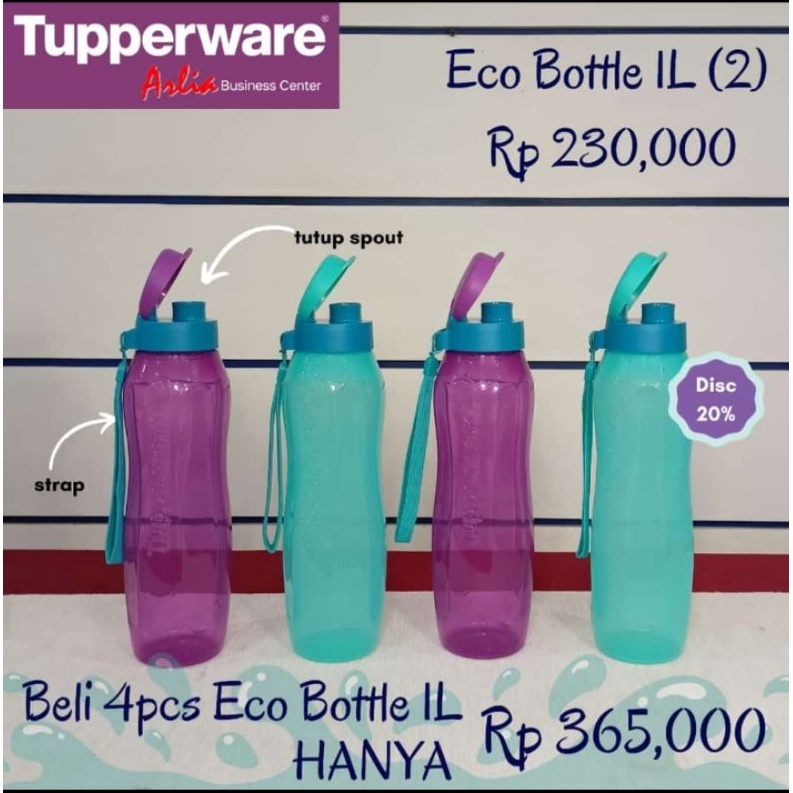 Jual Tupperware ECO bottle 1 liter | Shopee Indonesia