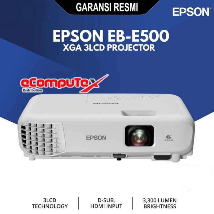 Jual PROJECTOR EPSON EB-E500 / PROYEKTOR EBE500 XGA 3LCD VGA HDMI ...