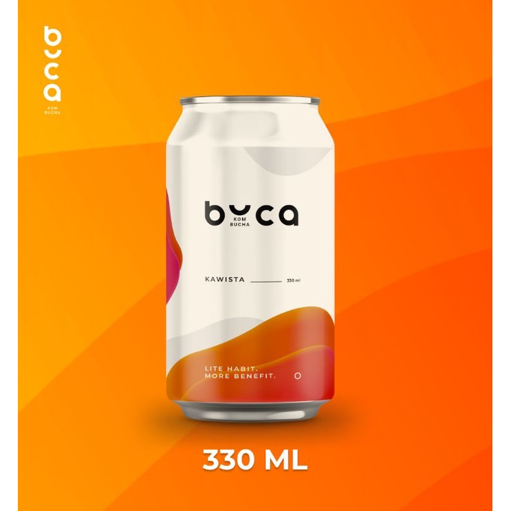 Jual BUCA Kombucha Tea / Minuman Teh Probiotik - Kemasan Kaleng 330ml ...