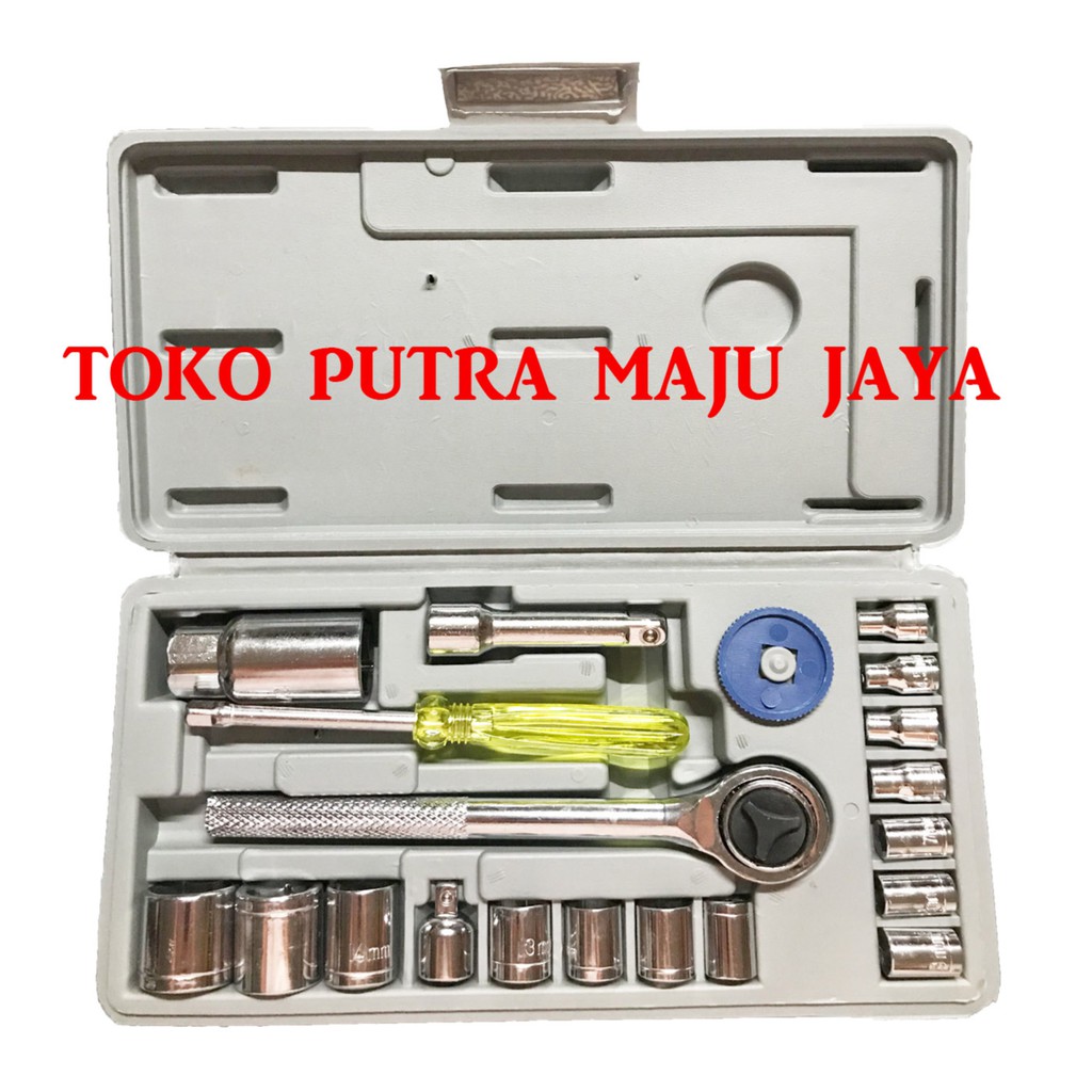 Jual Kunci Sok Set 21 Pcs Alat Bengkel Motor Obeng Shock | Shopee Indonesia