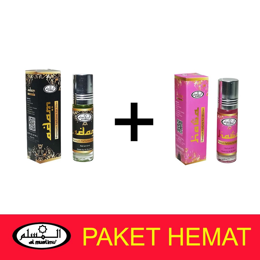 Jual AL-MUSLIMU-Parfum Paket 2in1 Adam + Hawa (6ml) | Shopee Indonesia