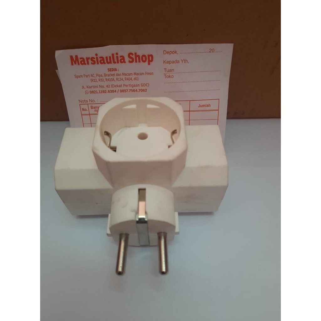 Jual BROCO STEKER T ARDE PERSEGI PUTIH 13830 (1383055) CABANG 3 COLOKAN ...