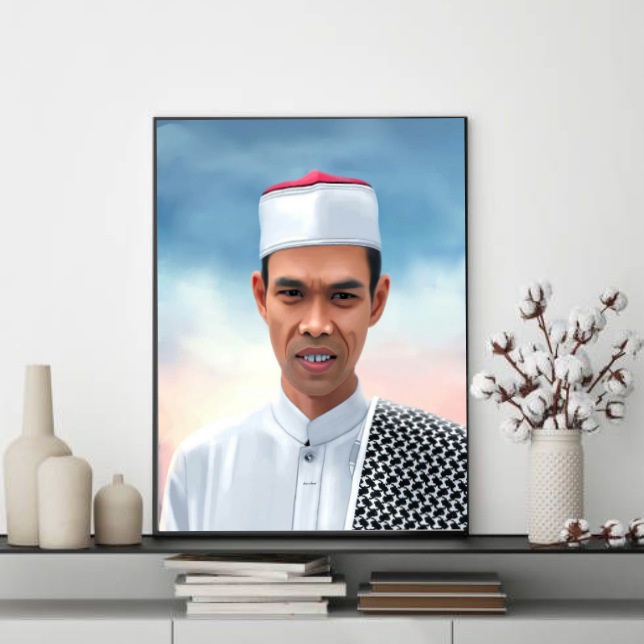 Jual Poster dinding foto Ustad Abdul Somad Ukuran 47x31 hiasan dinding ...
