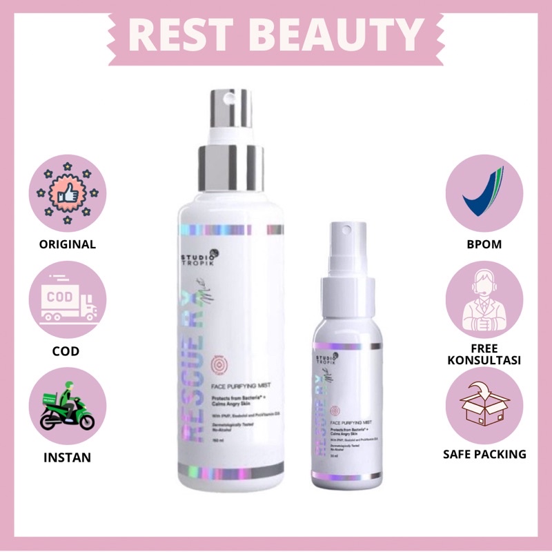 Jual STUDIO TROPIK - Rescue RX Antibacterial Face Mist | Shopee Indonesia