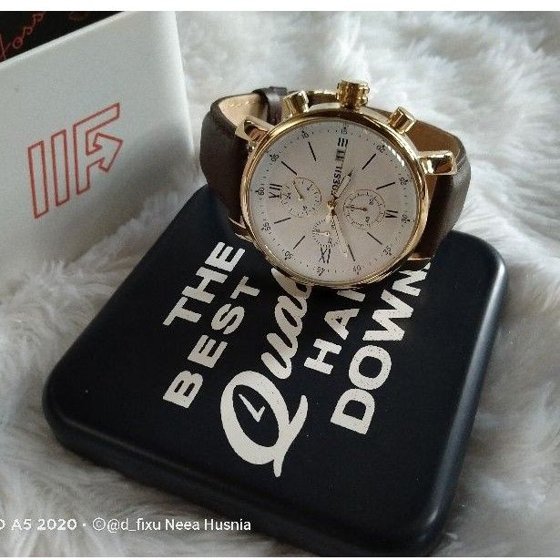 Jual Fossil Men Watch Rhett Chronograph Brown Leather BQ1009 | Shopee ...