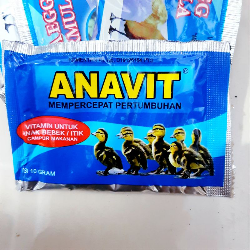 Jual ANAVIT 10 gram Vitamin Suplemen Pertumbuhan Anak Bebek Itik ...