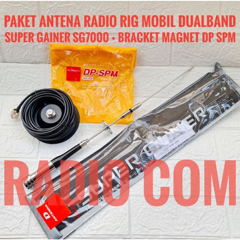 Jual PAKET ANTENA MOBIL RADIO RIG DUALBAND RIG MINI SUPER GAINER SG7000 ...