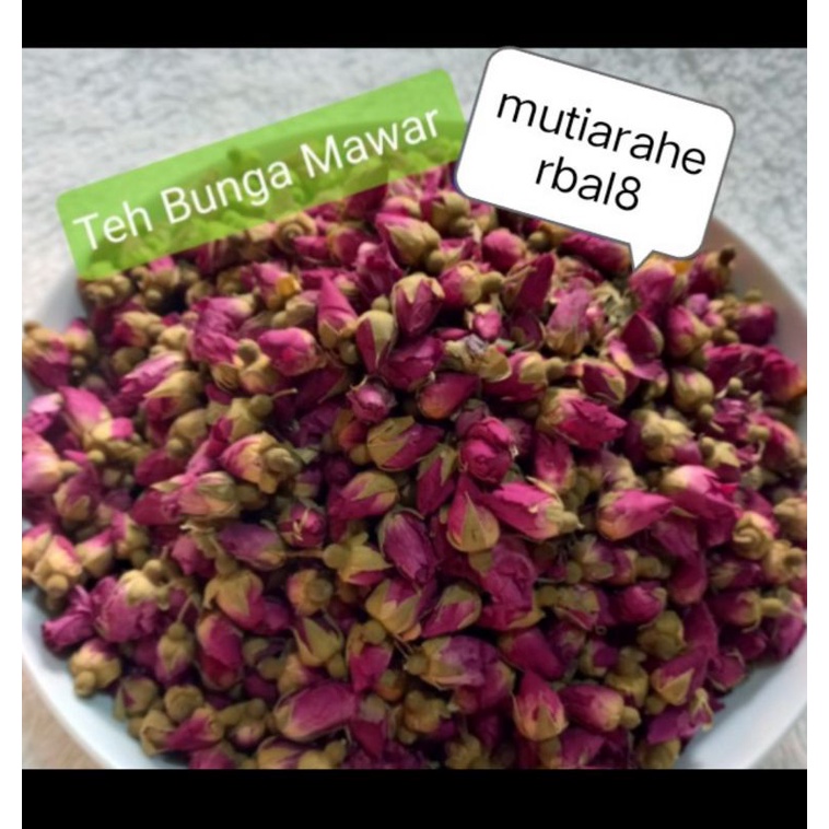 Jual Teh Bunga Mawar Kering 1kg/ Dried Rose buds Flower Teh | Shopee ...
