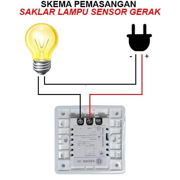 Jual SAKLAR LAMPU SENSOR GERAK OTOMATIS SMART HOME TIMER BUKAN DIMMER ...
