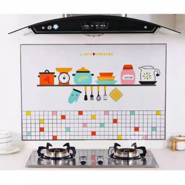 Jual Stiker Dinding Dapur / Wall Kitchen 90cmX60cm | Shopee Indonesia