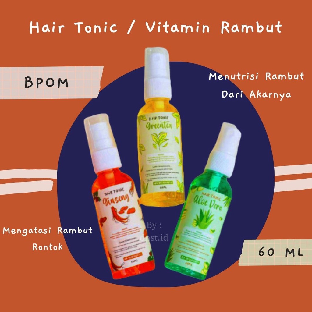 Jual [BPOM] Hair Tonic / Vitamin Rambut Penguat Akar Rambut Sehat Ala ...