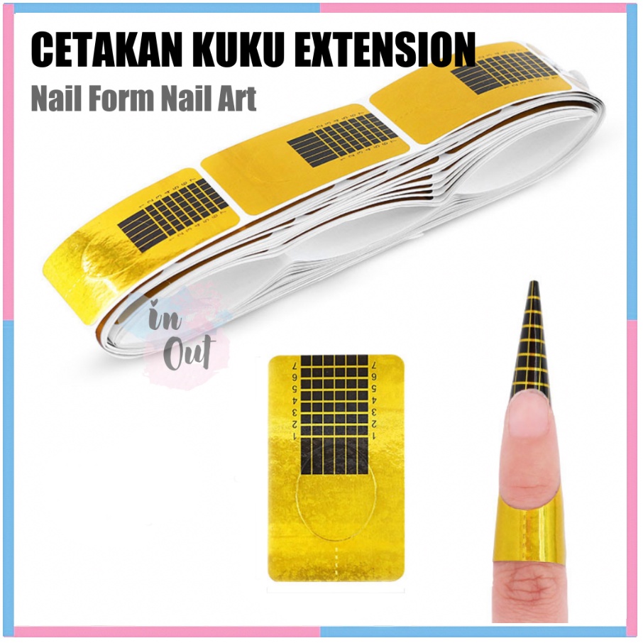 Jual Cetakan Kuku Extension / Nail Form Acrylic Extention / nail art ...