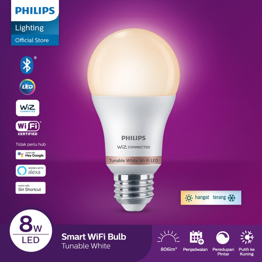 Jual Philips Lampu Smart WiFi LED 8W dan 13W With Bluetooth - Tunable ...