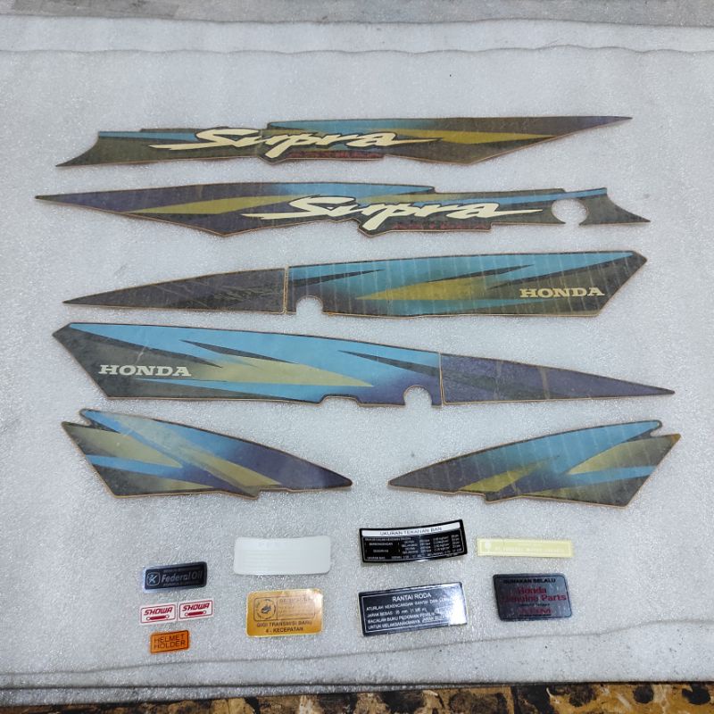 Jual Stiker Stripping striping decal graphic Honda Astrea Supra 100 ...