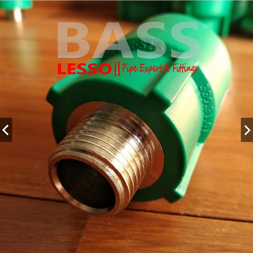 Jual Sock Drat Luar PPR Lesso 20mm X 25mm 1/2" X 3/4" inch SDL Male ...