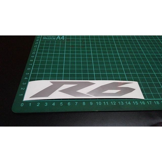 Jual Cutting sticker Logo R6 silver Yamaha R6 YZF R6 | Shopee Indonesia