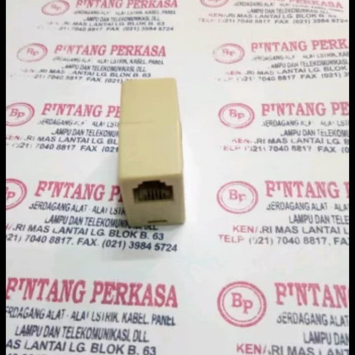 Jual Sok Konektor / Connector Telepon / Telp Tipe RJ 11 Merk Polos ...