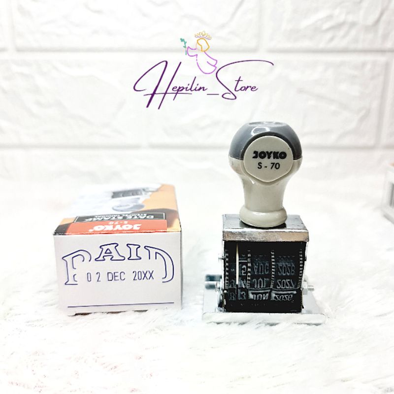 Jual Stempel Joyko ( PAID ) Date Stamp / Joyko S-70 Date Stamp ( PAID ...