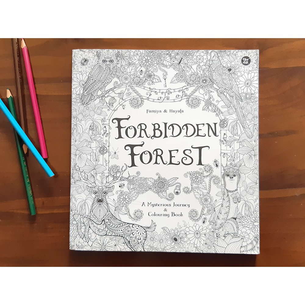 Jual Buku Mewarnai Dewasa - Forbidden Forest (TANPA SAMPUL) - Coloring ...