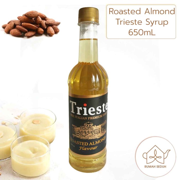 Jual 650mL Roasted Almond Syrup merk Trieste Original | Shopee Indonesia