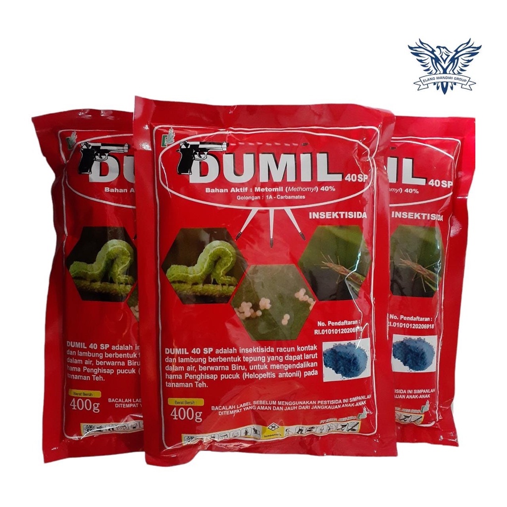 Jual Dumil 40Sp 400gr Insektisida Metomil 40% Basmi Ulat Belalang Dll ...