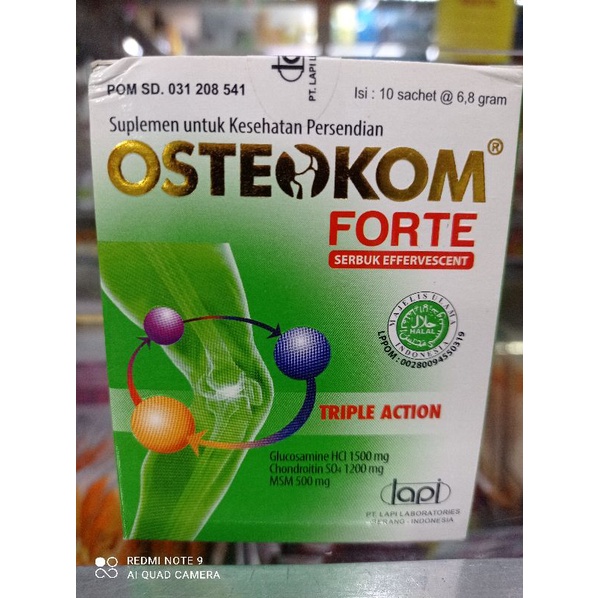 Jual Osteocom forte isi 10 sachet | Shopee Indonesia