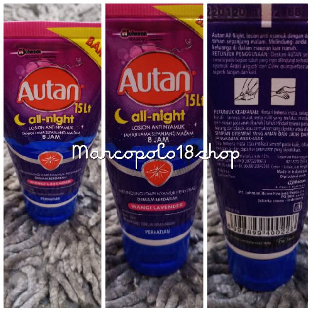 Jual AUTAN 15LT ALL NIGHT LOSION ANTI NYAMUK 50ML | Shopee Indonesia
