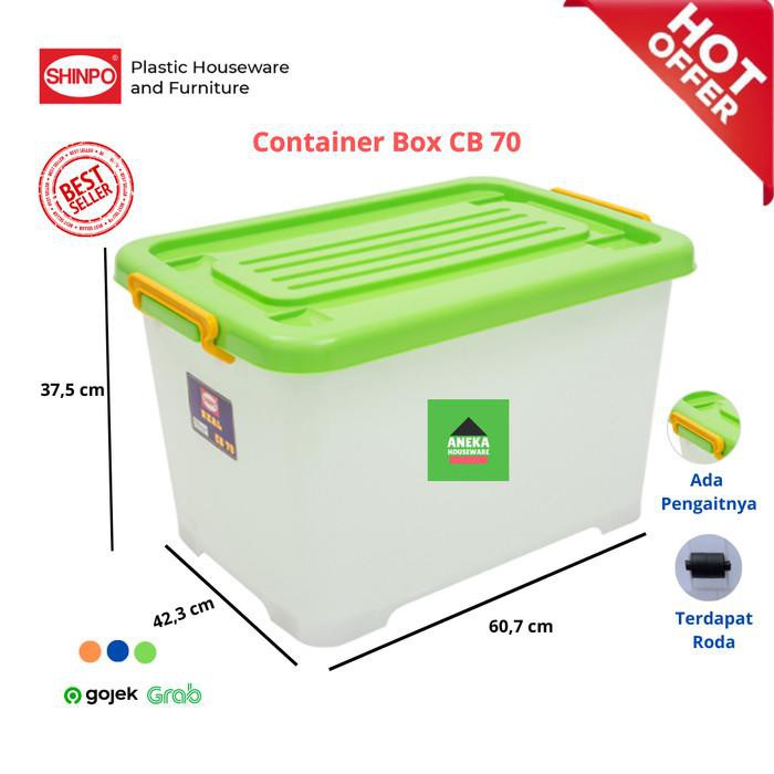 Jual Container Box Plastik serbaguna (container box) Shinpo Real CB 70 ...