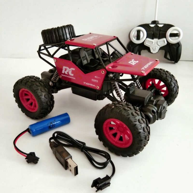 Jual Mainan Mobil RC Offroad Racing Car Rock Crawler Metal Alloy Rays ...