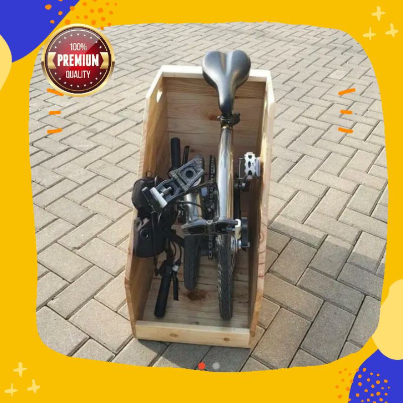 Jual Penyimpanan sepeda/box sepeda lipat bahan kayu jati belanda ...
