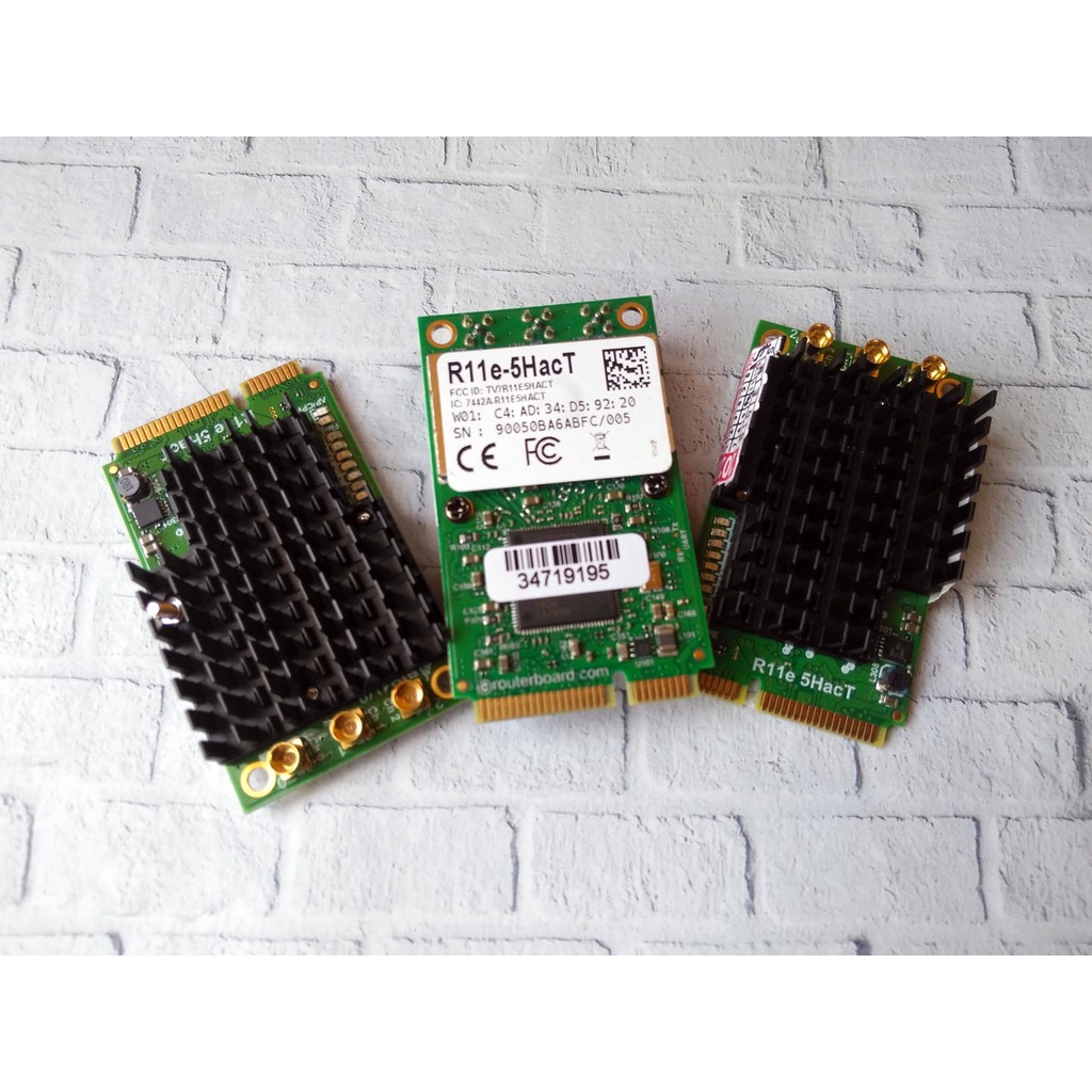 Jual miniPCIe mikrotik R11e-5HacT 5ghz ac 80 mhz mini pci express r11 e ...