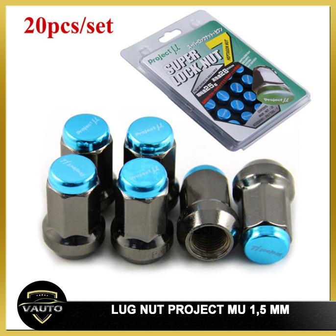 Jual BAUT RODA RACING SUPER LOCK NUT Project U 1,5MM vaut05 Kualitas ...