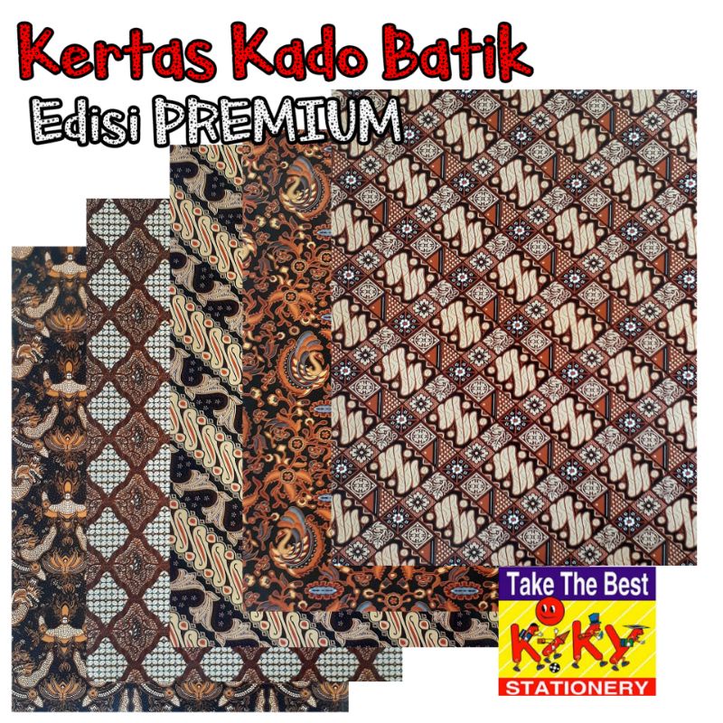 Jual Kertas Kado Motif Batik Edisi PREMIUM KIKY | Shopee Indonesia