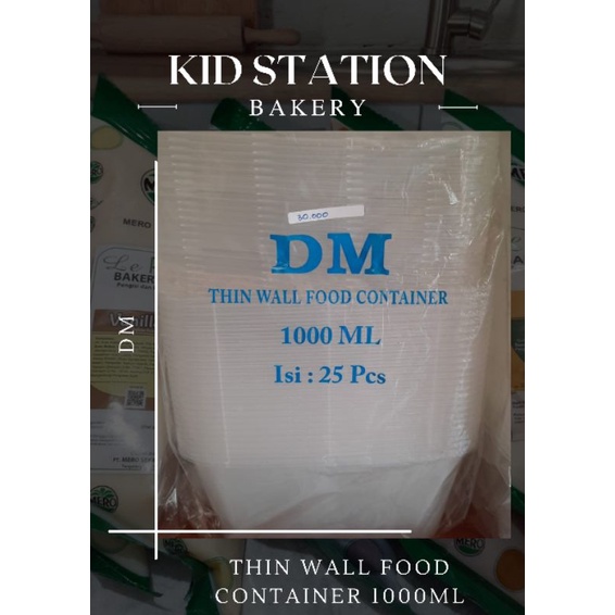 Jual Thin Wall Food Container 1000ML ISI 25 PCS | Shopee Indonesia