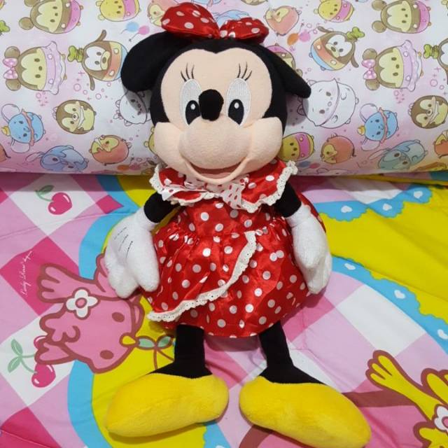 Jual Boneka Minnie Mouse Original Dress Merah Disney | Shopee Indonesia