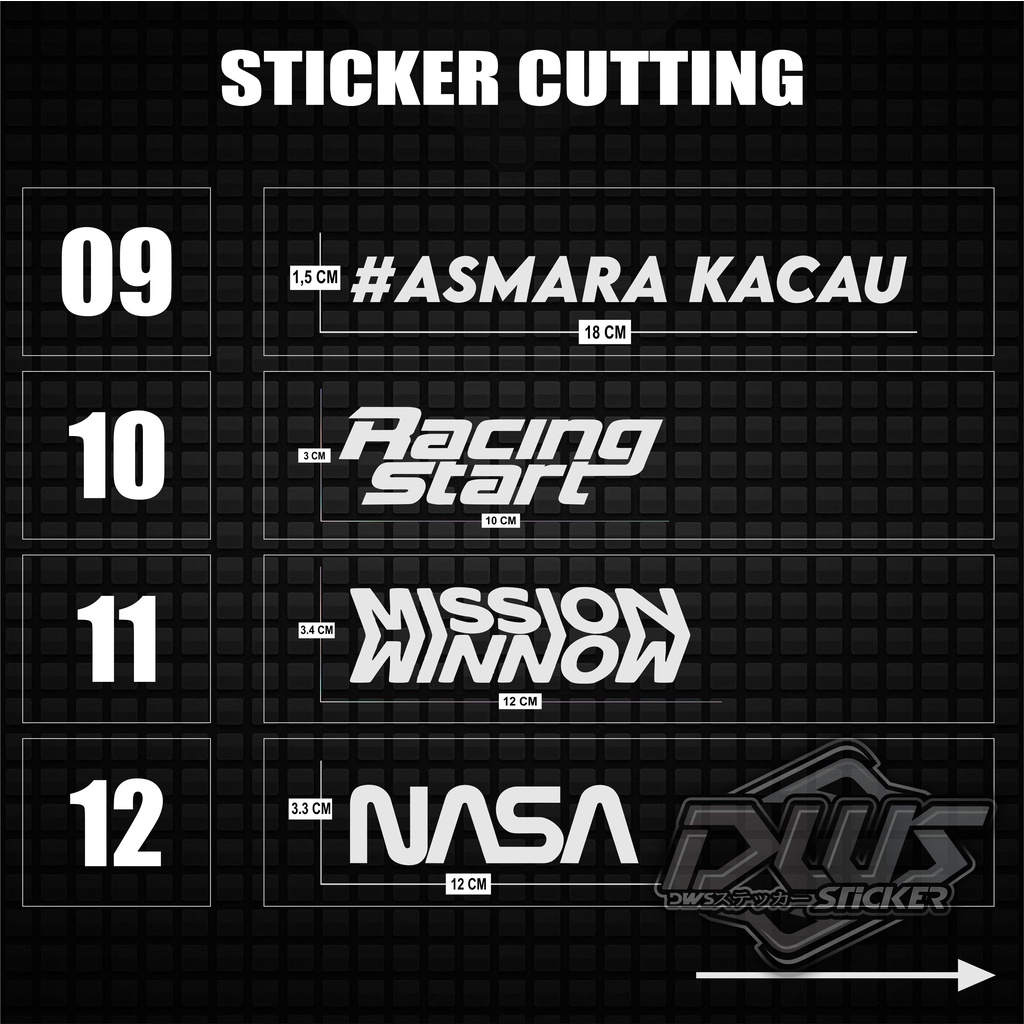 Jual Stiker Cutting Sticker Variasi Motor harga satuan pth | Shopee ...
