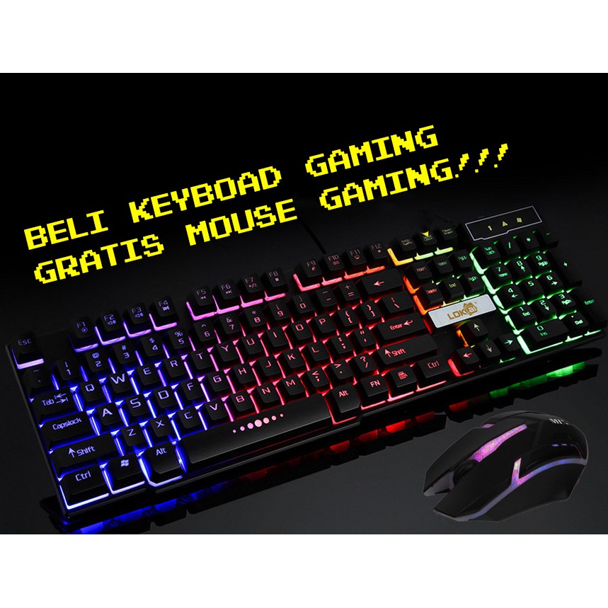 Jual Gaming Keyboard dengan LED RGB - LDKAI 832 Keren & Murah | Shopee ...